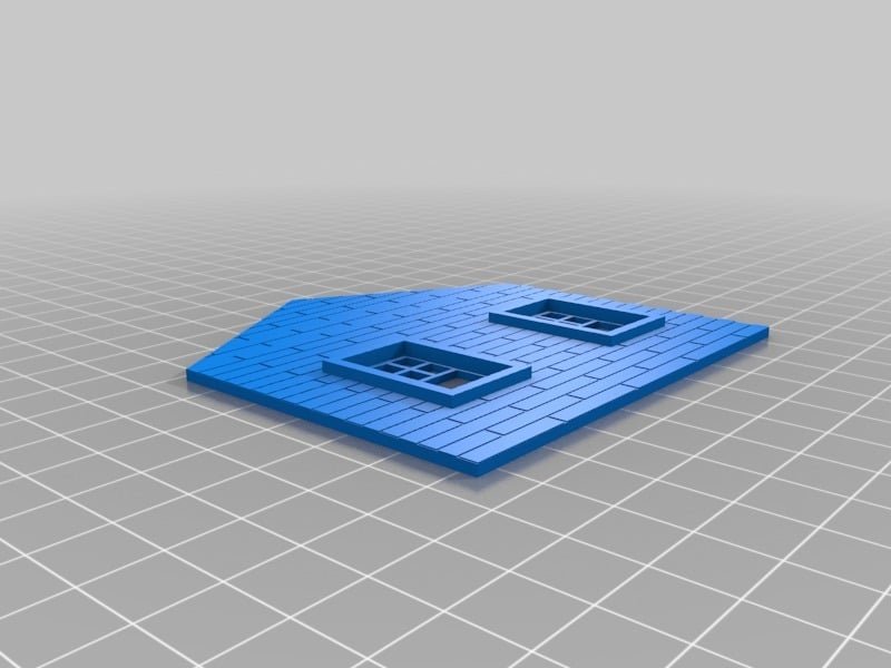 O Scale House Rear 3D Printer Model Download Free STL File - 3axis.co