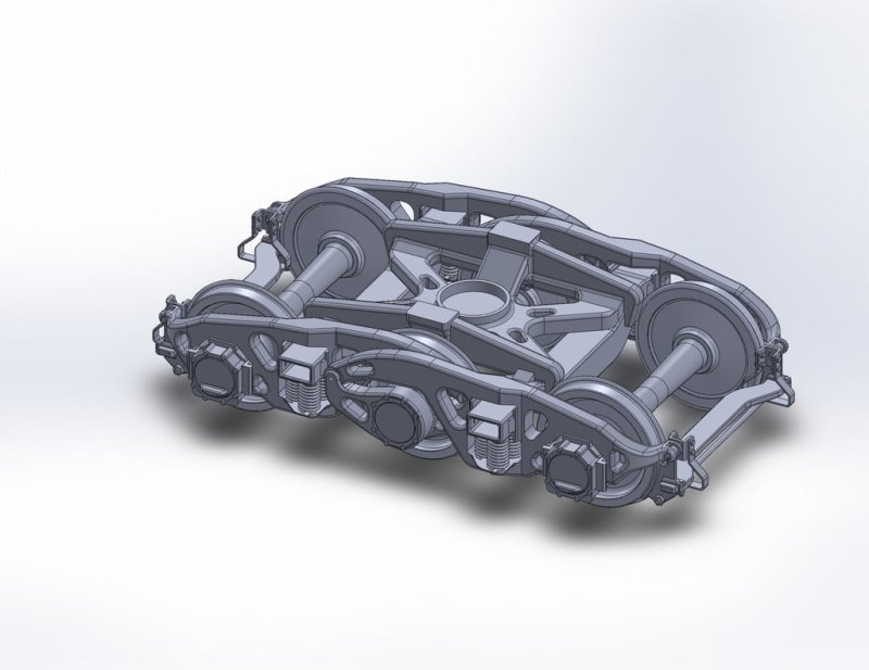 3 Axle Bogie 3D Printer Model Download Free STL File - 3axis.co