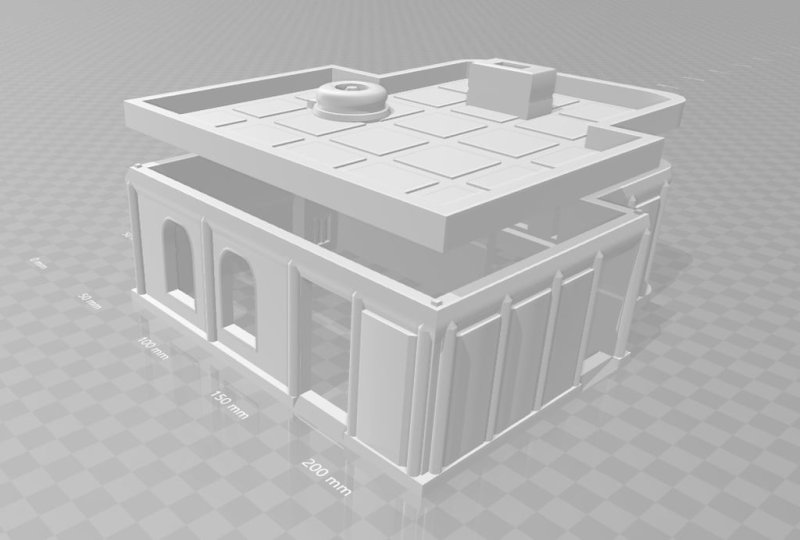 Building Two Officers Building/ Generic Small Building 3D Printer Model ...