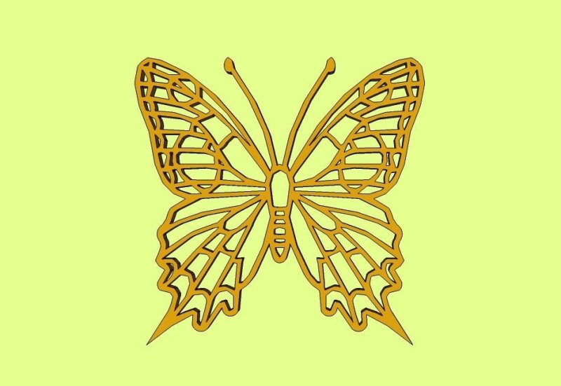 Butterfly # 56 3D Printer Model Download Free STL File - 3axis.co