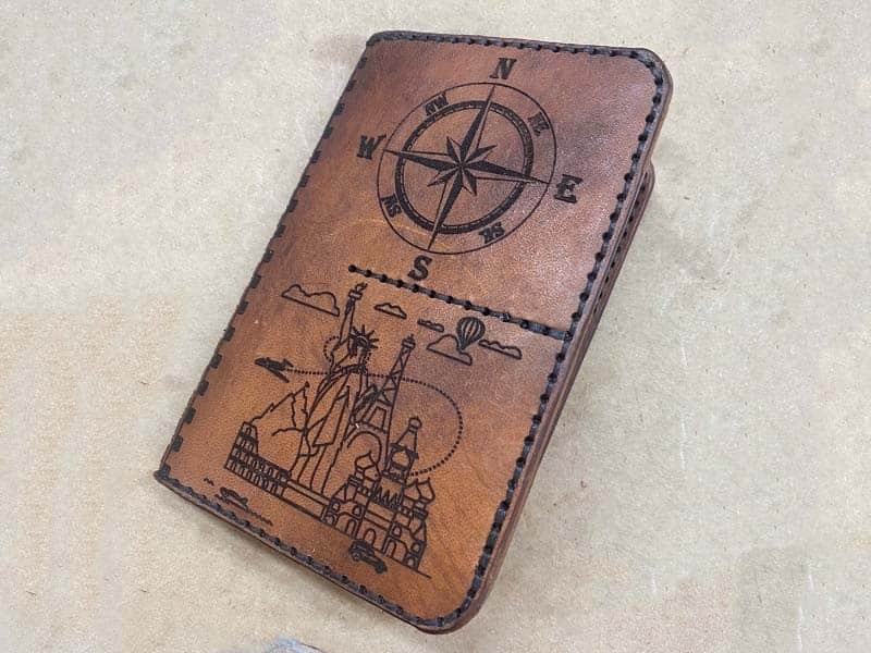 Laser Cut Leather Travel Wallet Passport Holder Free Vector cdr ...