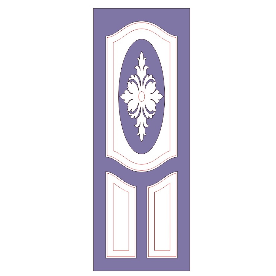 Interior Wood Door Design DXF File Free Download - 3axis.co