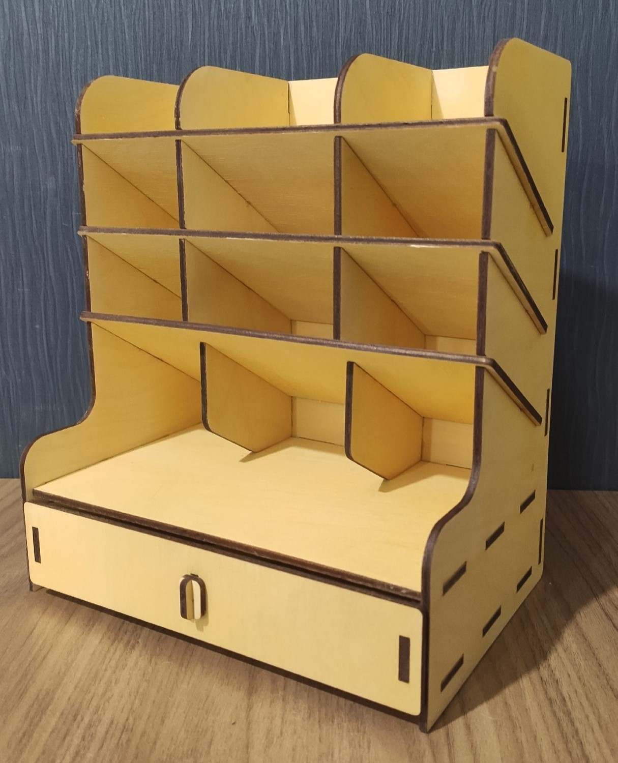 Laser Cut Storage Box Desk Drawer Organizer Free Vector cdr Download ...