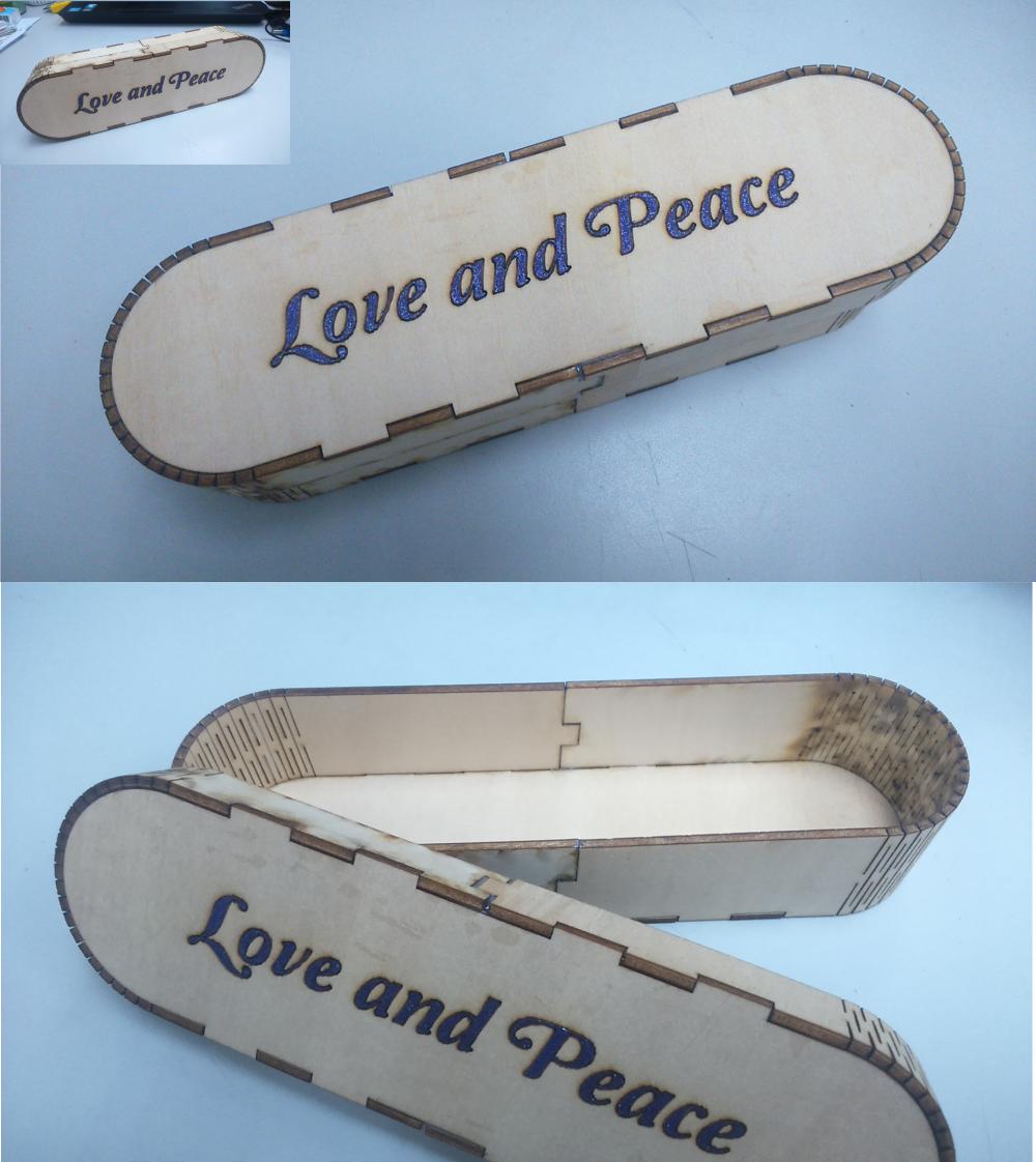 Laser Cut Wooden Pencil Box DXF File Free Download - 3axis.co
