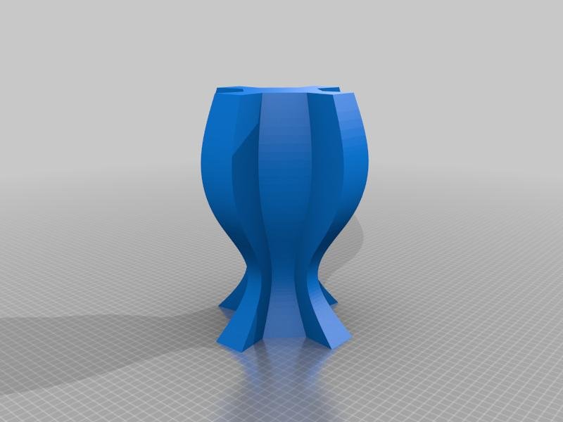 Futuristic Vase 2 3D Printer Model Download Free STL File - 3axis.co