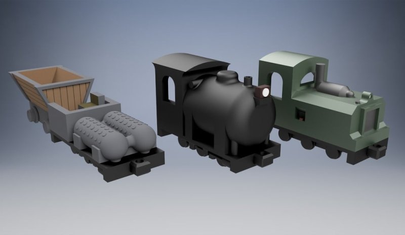 HO Scale – Fireless Industrial Locomotives 3D Printer Model Download ...