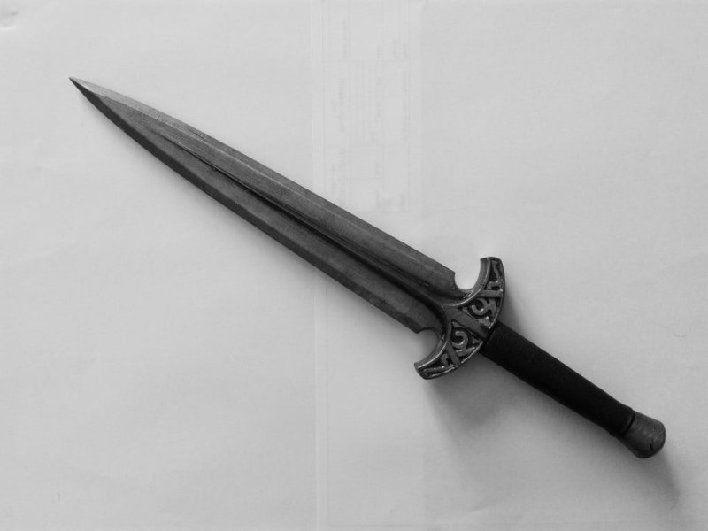 Skyrim Steel Dagger 3D Printer Model Download Free STL File - 3axis.co