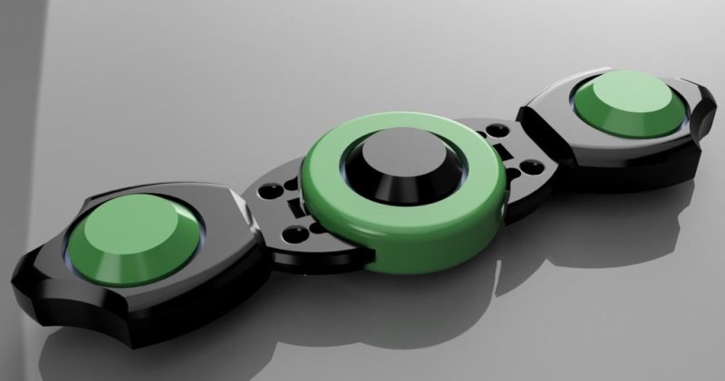 Dual Motion Fidget Spinner 3D Printer Model Download Free STL File ...