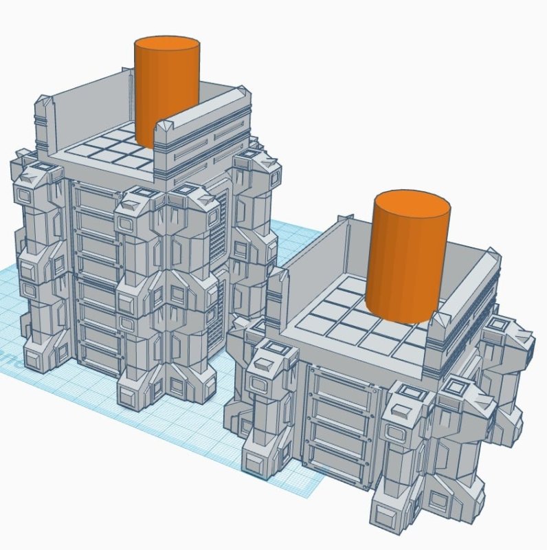 Stackable Sci-Fi Guard Tower 3D Printer Model Download Free STL File ...