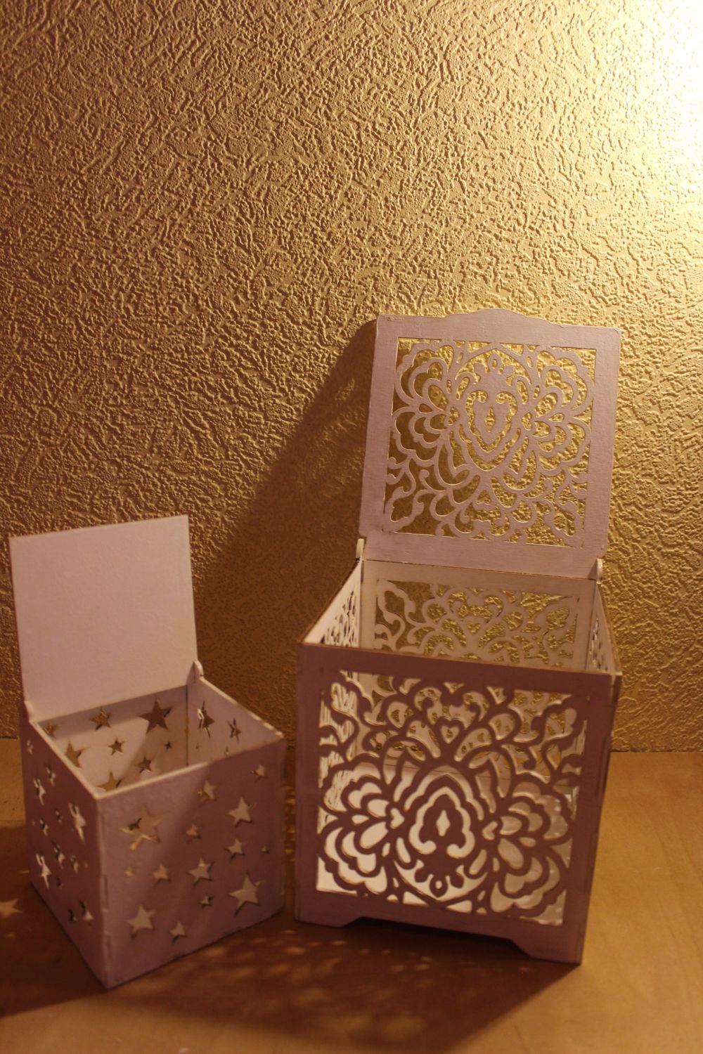 Laser Cut Wood Box With Flower Motif Free Vector Cdr Download 3axis co