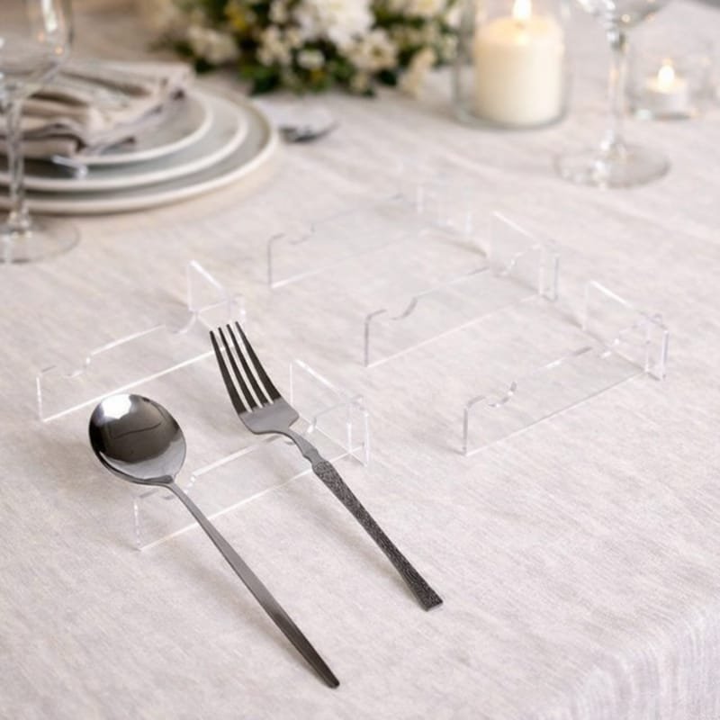 Laser Cut Acrylic Double Spoon Stand Free Vector Download - 3axis.co