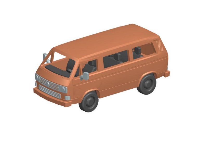 VW T3 Vanagon Van (1:160 N Scale) 3D Printer Model Download Free STL ...
