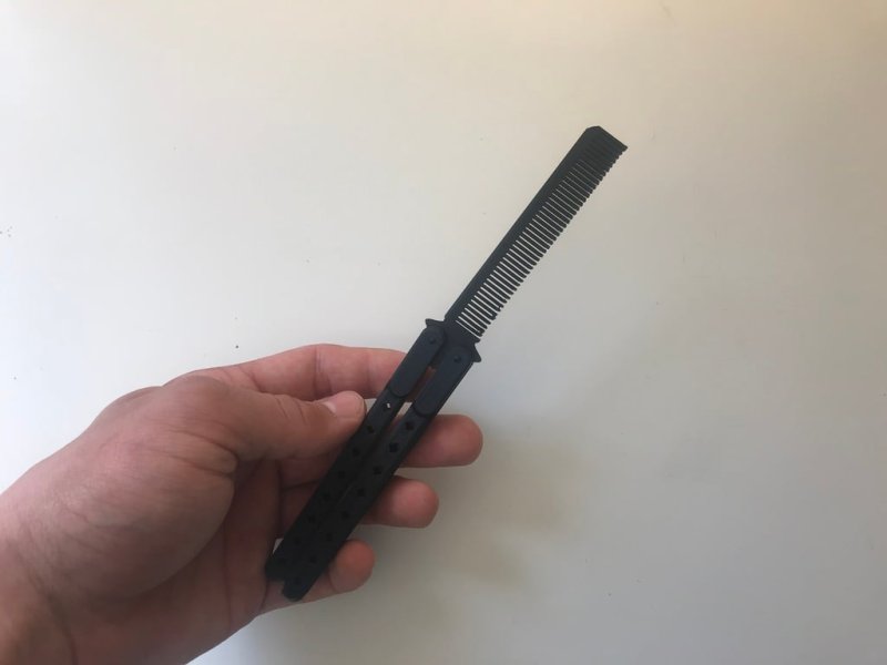 Balisong Comb 3D Printer Model Download Free STL File - 3axis.co