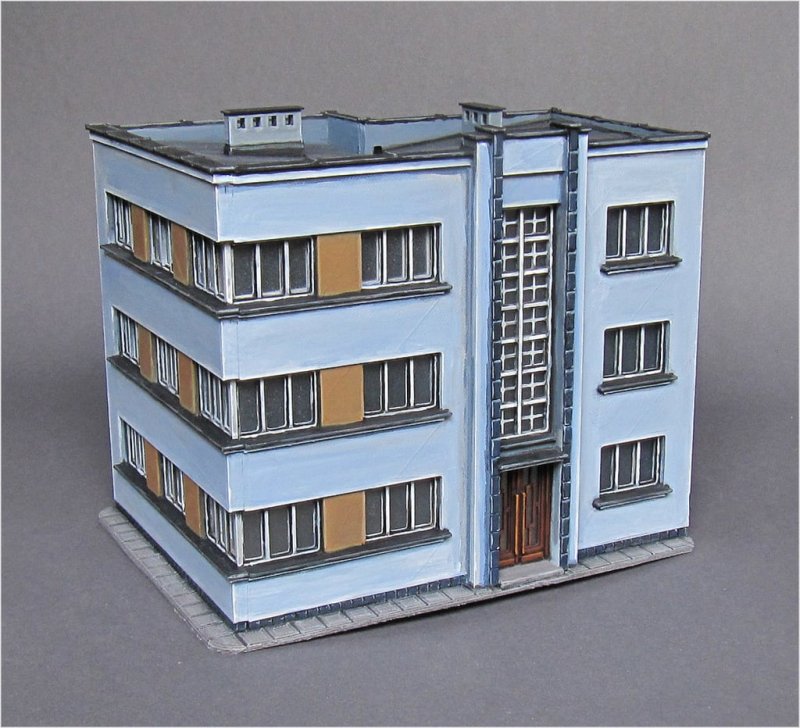 Modernist Town House 5 3D Printer Model Download Free STL File - 3axis.co