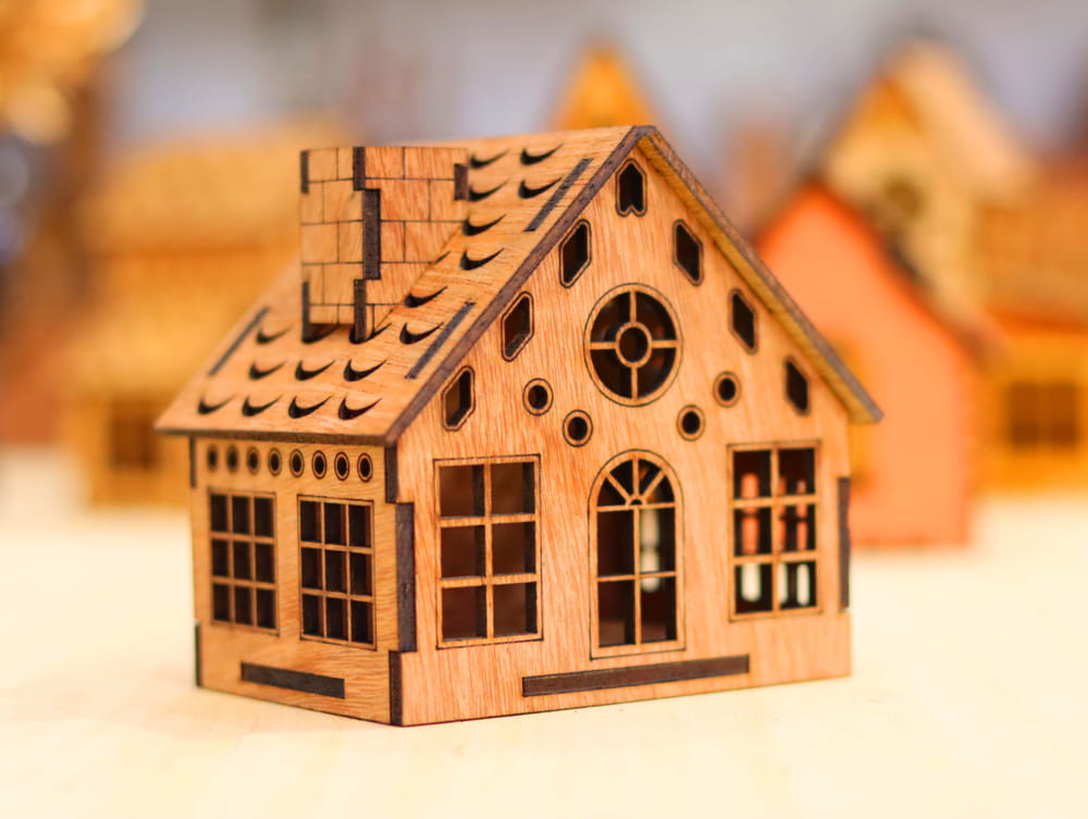 Laser Cut Mini House Model Kit SVG DXF CDR AI PDF Free Download - 3axis.co