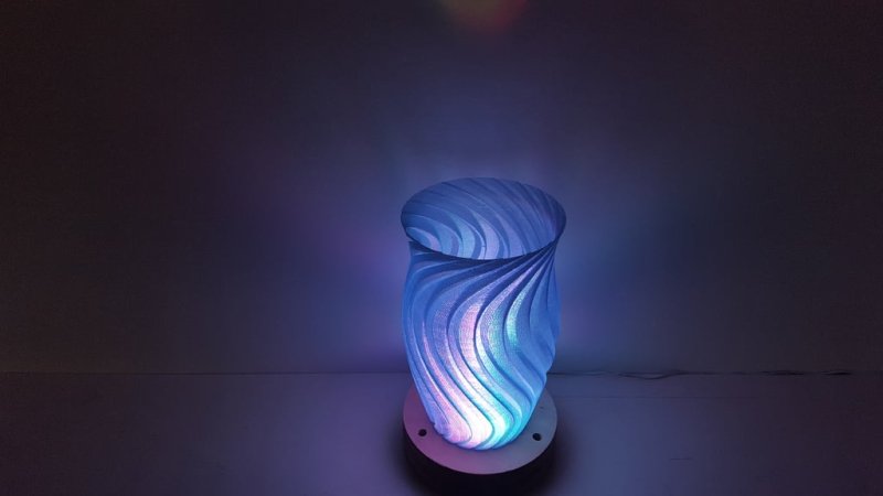 Wave Lamp 2 3D Printer Model Download Free STL File - 3axis.co