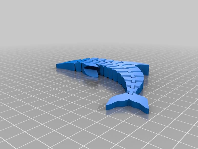 Articulated Dolphin 3D Printer Model Download Free STL File - 3axis.co