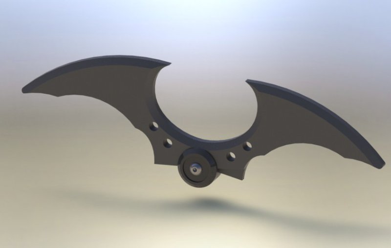 Batarang 3D Printer Model Download Free STL File - 3axis.co