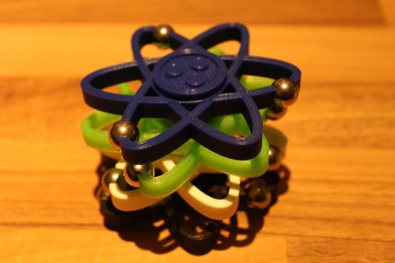 Atom Fidget Spinner Toy – Hand Spin Focus 3D Printer Model Download ...