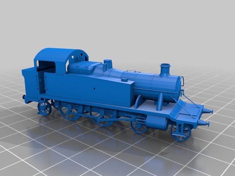 Locomotive 3D Printer Model Download Free STL File - 3axis.co