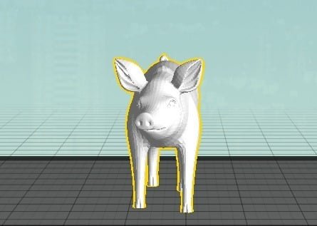 Realistic Pig 3D Printer Model Download Free STL File - 3axis.co