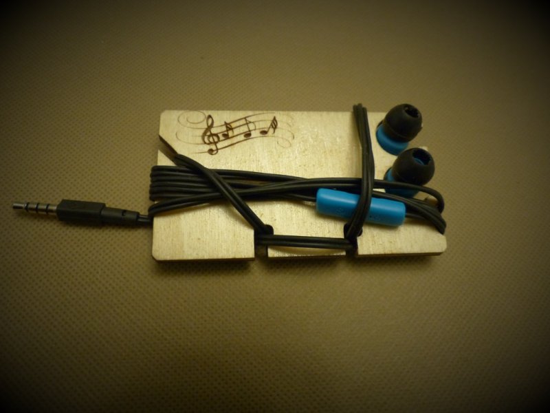 Laser Cut Earbud Holder SVG File Free Download - 3axis.co