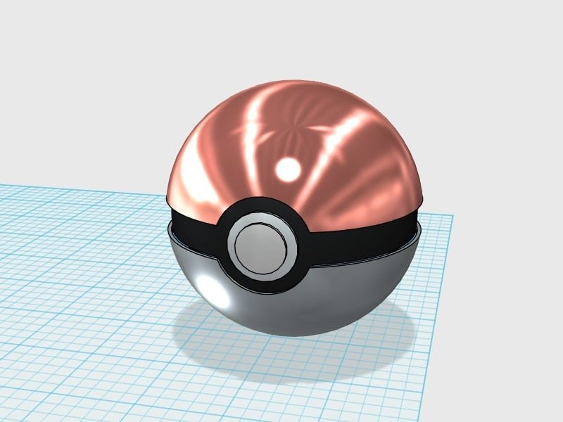 Pokeball 3D Printer Model Download Free STL File - 3axis.co