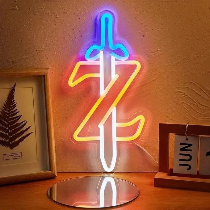 Laser Cut Legend Of Zelda Master Sword Led Neon Light Sign Free Vector ...