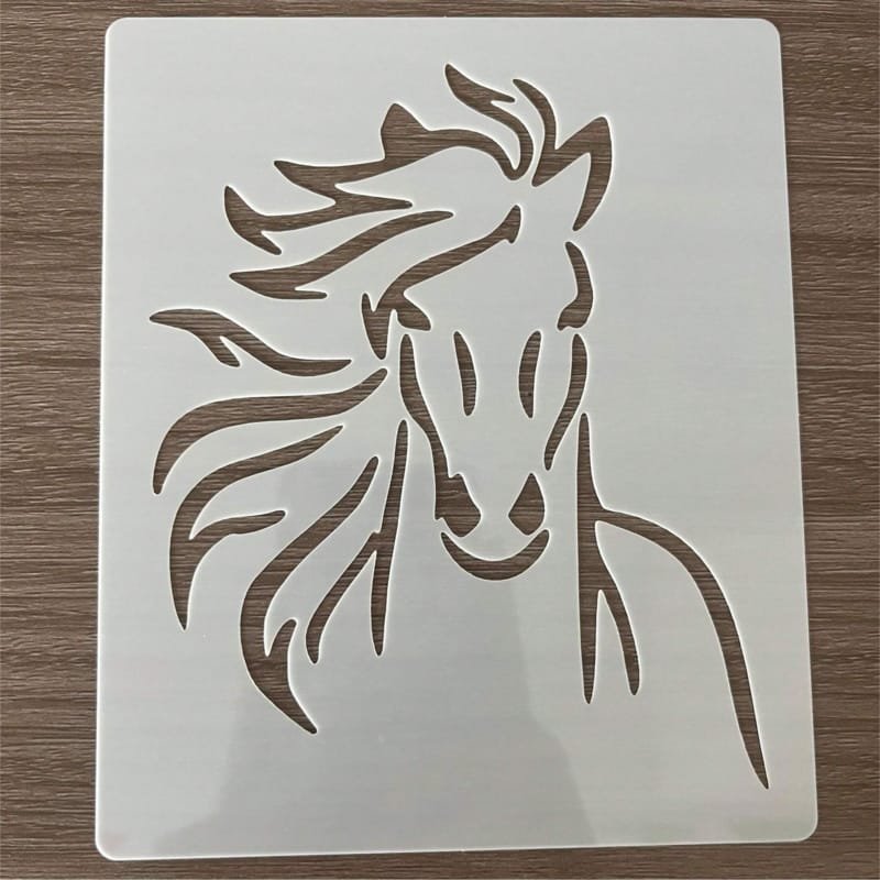 Laser Cut Horse Stencil Horse Head Painting Template Animal Stencils ...
