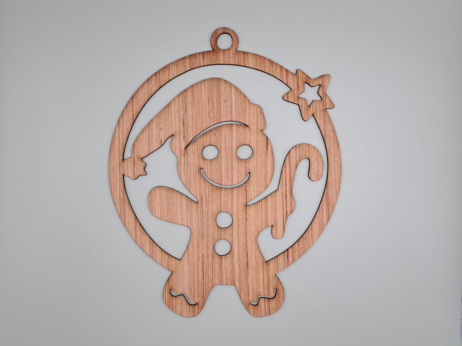 Laser Cut Santa Gingerbread Man Christmas Tree Decoration SVG DXF CDR ...
