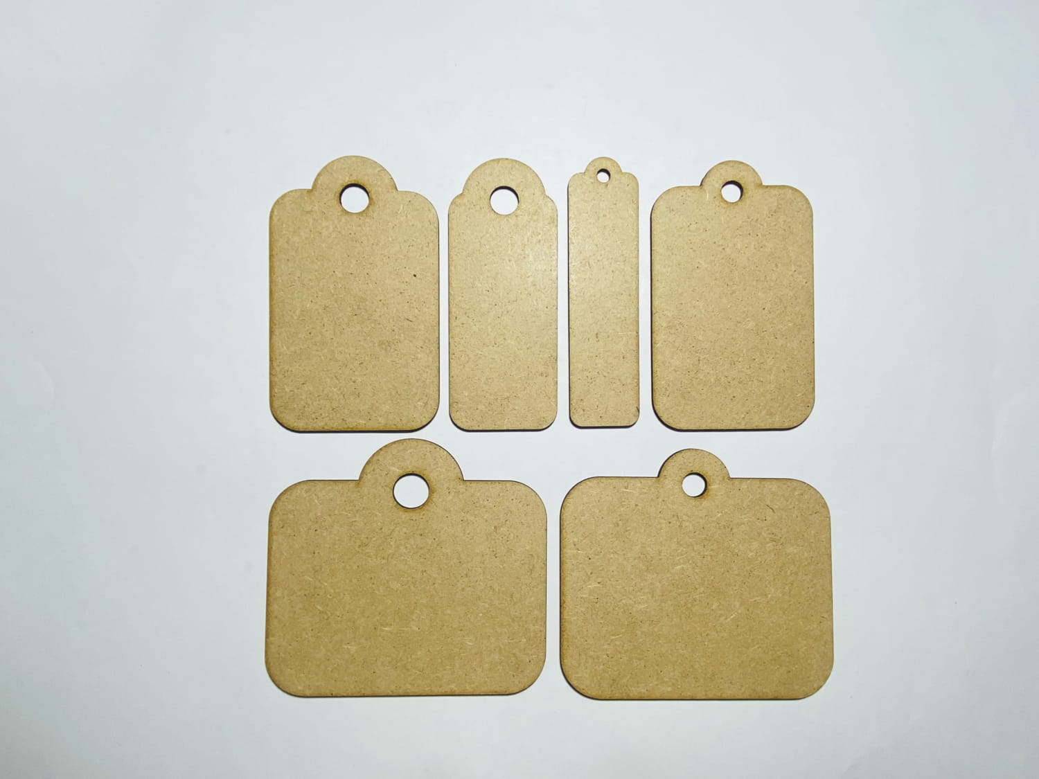 Laser Cut Unfinished Wooden Gift Tags Cutout SVG DXF CDR AI PDF Free ...