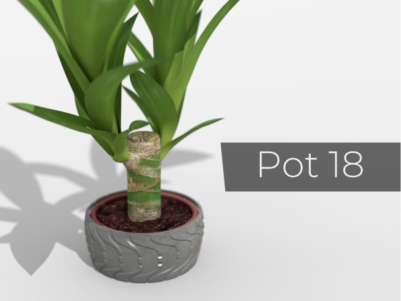 Pot_18 3D Printer Model Download Free STL File - 3axis.co