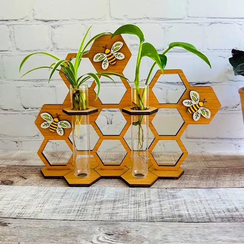 Laser Cut Honeycomb Shaped Propagation Station Free Vector Download ...