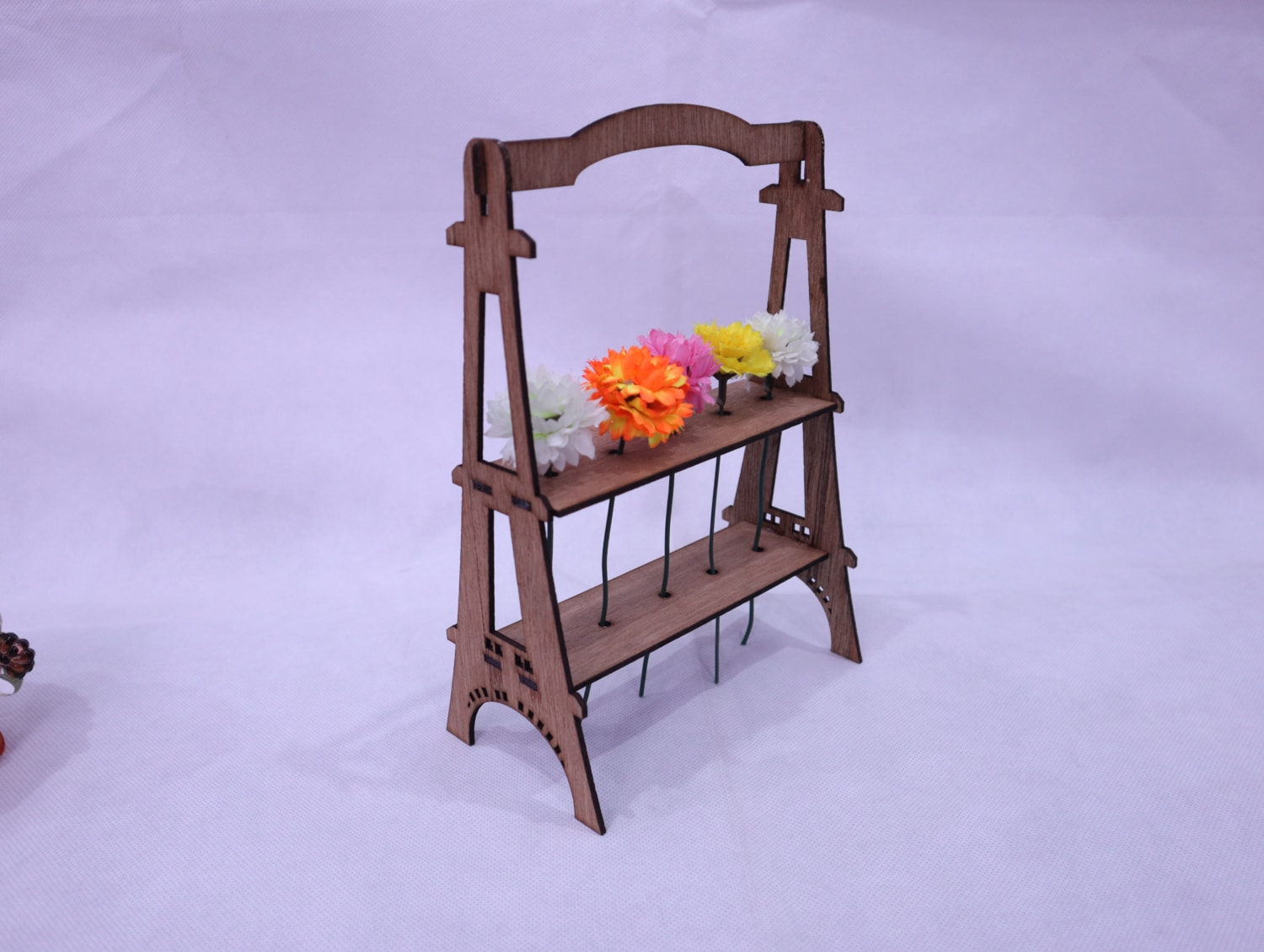 Laser Cut Flower Stand Eiffel Design 3mm SVG DXF CDR AI PDF Free ...