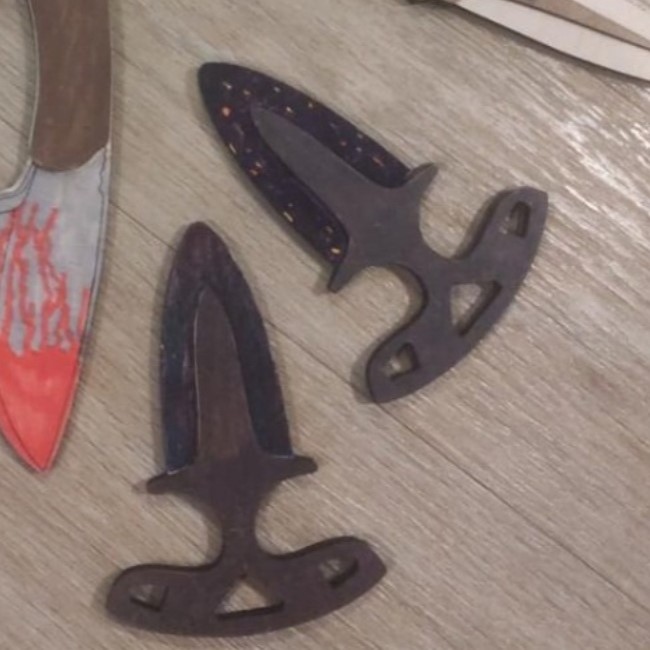 Laser Cut Push Dagger Free Vector cdr Download - 3axis.co