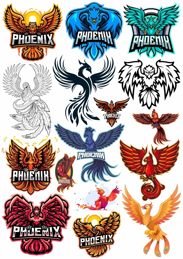 Phoenix Stickers Free Vector cdr Download - 3axis.co
