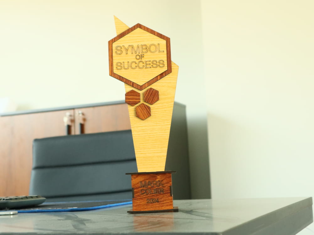 Laser Cut Wooden Trophy SVG DXF CDR AI PDF Free Download - 3axis.co