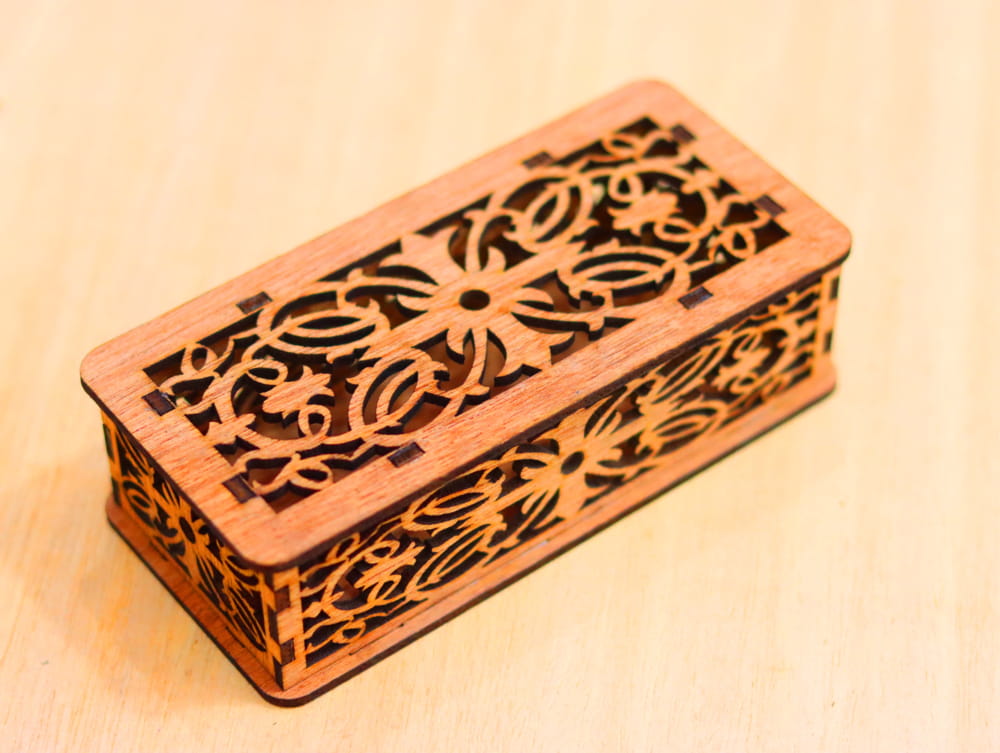 Laser Cut Decorative Storage Box With Lid SVG DXF CDR AI PDF Free ...