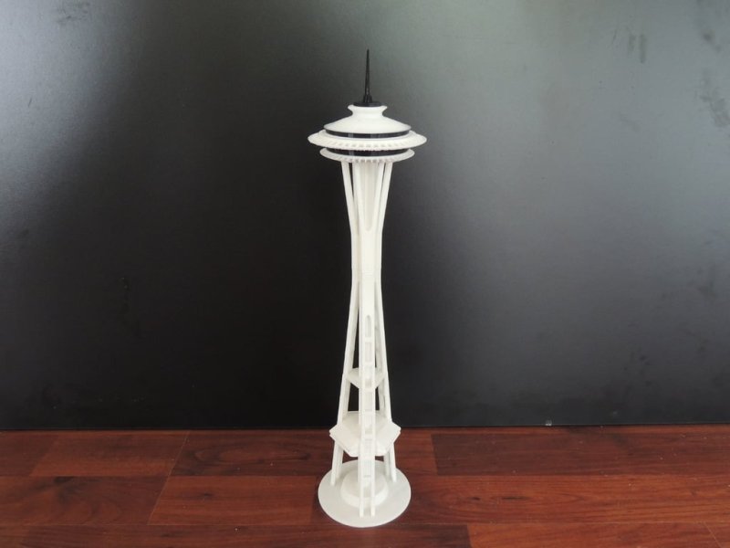 Seattle Space Needle 3D Printer Model Download Free STL File - 3axis.co