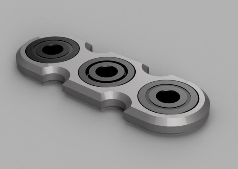 Dual Spinner (Fidget Toy) 3D Printer Model Download Free STL File ...