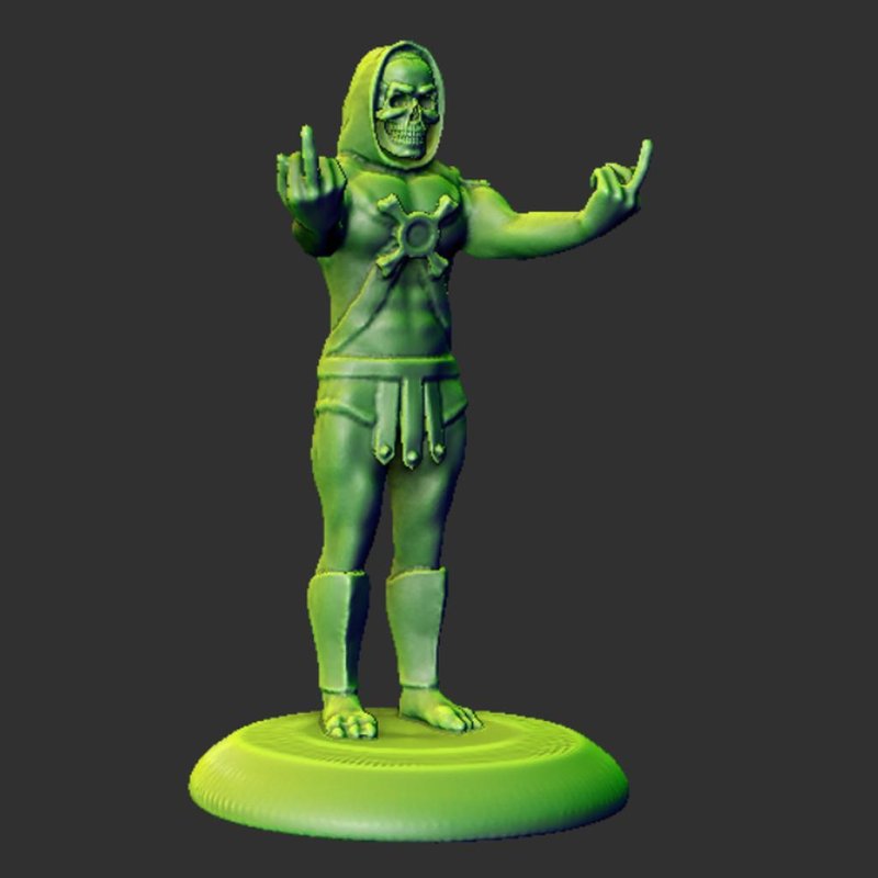 Skeletor Flipping Fools Off 3D Printer Model Download Free STL File ...
