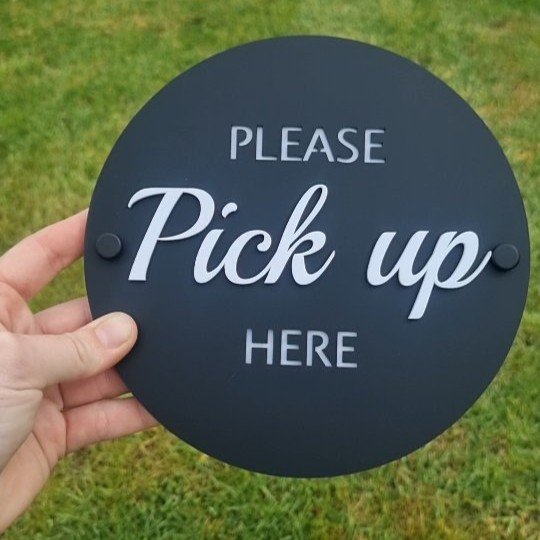 Laser Cut Pick Up Here Sign Free Vector Download - 3axis.co