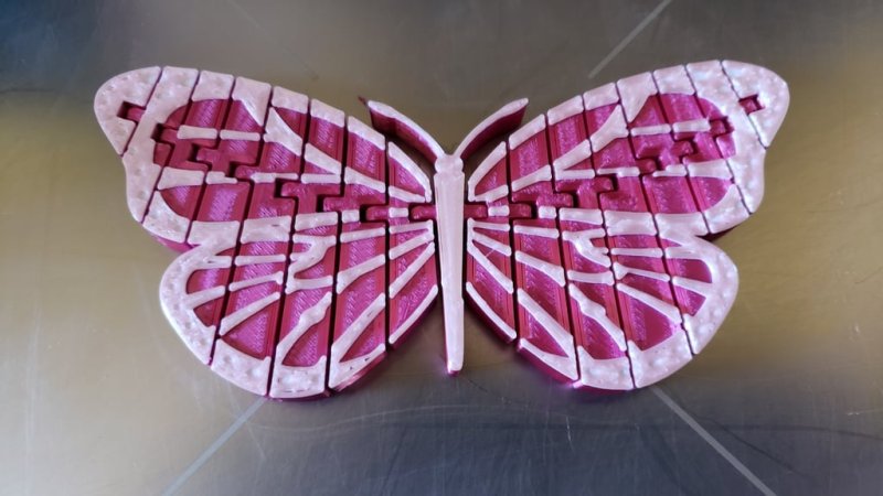 Articulated Monarch Butterfly W/ Hole For String 3D Printer Model ...