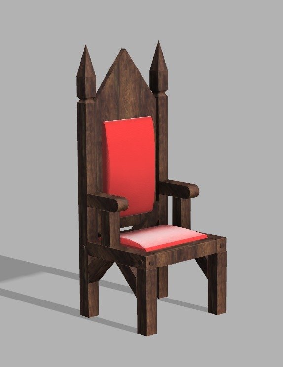 Medieval Dining Chair 3D Printer Model Download Free STL File - 3axis.co