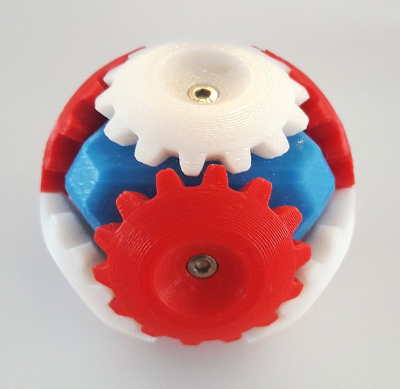 Sphere Gear Fidget 3D Printer Model Download Free STL File - 3axis.co