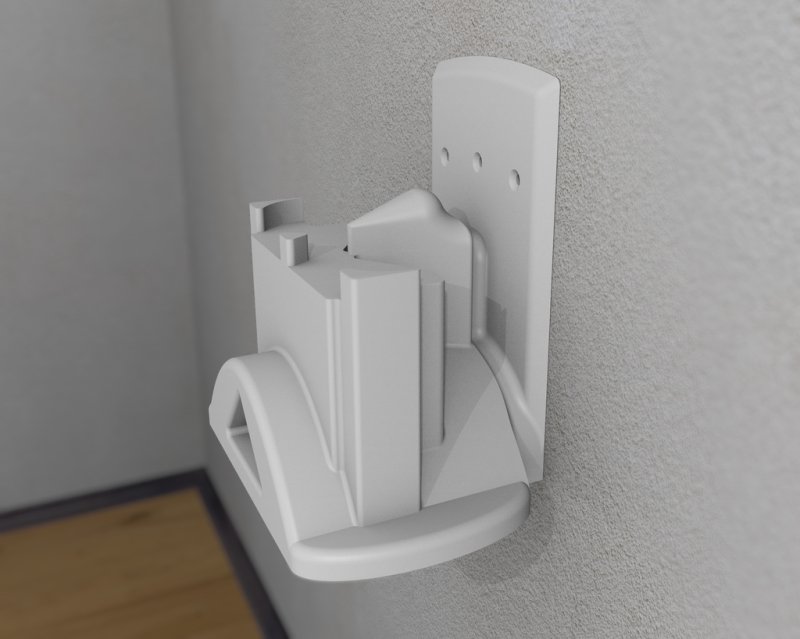 HTC Vive HMD Wall Mount 3D Printer Model Download Free STL File - 3axis.co