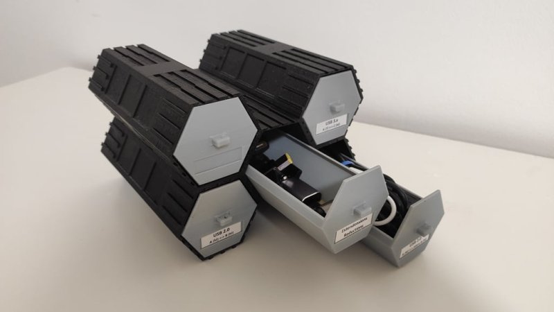 Modular Hexagonal Boxes – Drawers 3D Printer Model Download Free STL ...