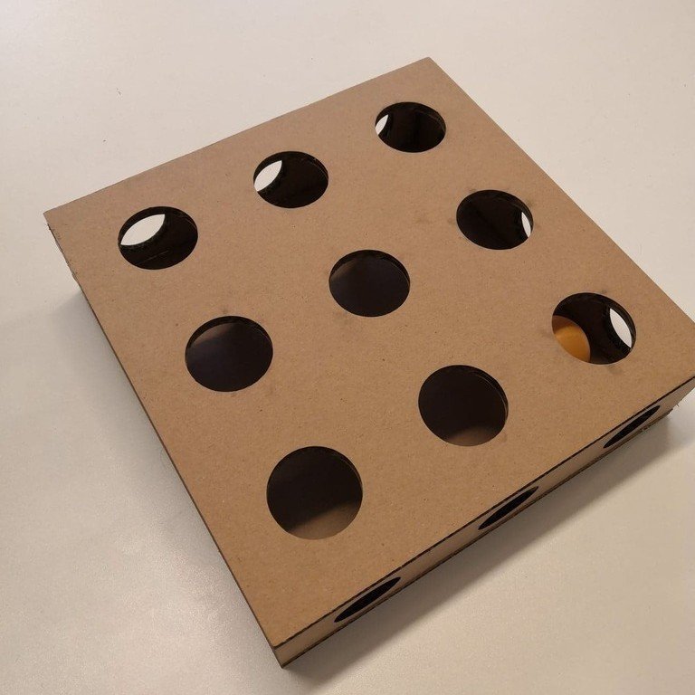 Laser Cut Cat Toy Cardboard Box Free Vector Download - 3axis.co