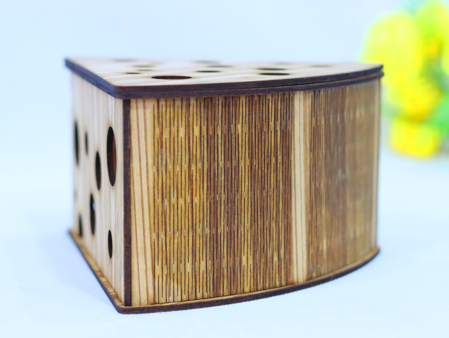 Laser Cut Cheese Shape Box 3mm SVG DXF CDR AI PDF Free Download - 3axis.co