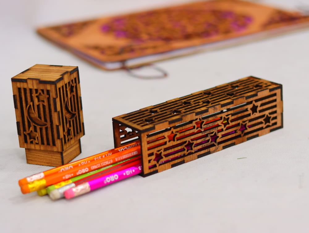 Laser Cut Wooden Pencil Case SVG DXF CDR AI PDF Free Download - 3axis.co